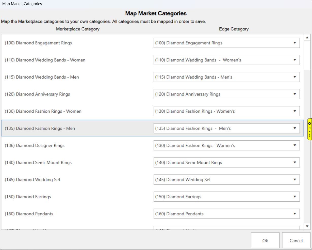 Edge Knowledge Base > Inventory > xxMarketplace > Admin > Map Categories